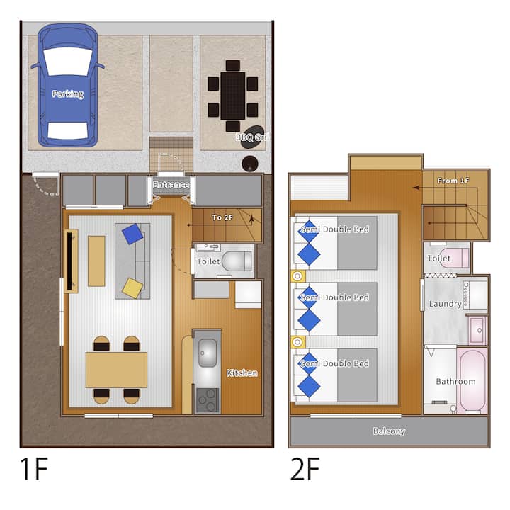 【Beach 4 Mins Walk】 Villa Bbq Even On Rainy Day - Awaji