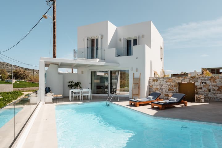 Naxos Superior Villa Sea View With Shared Pool - Naxos