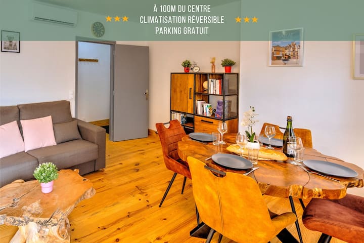 3 Pièces, Climatisé, Calme, Centre, Parking - Sarlat-la-Canéda