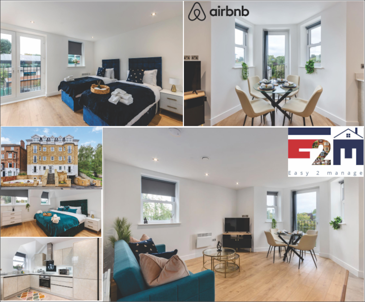 Modern 2-bedroom Saarb Apartment, Leatherhead - Dorking