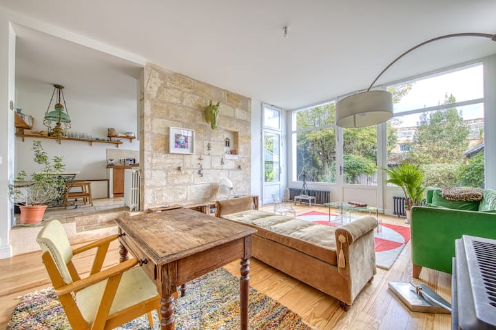 Centre Ville, Beau Jardin, Parking, 9 Couchages! - Bordeaux
