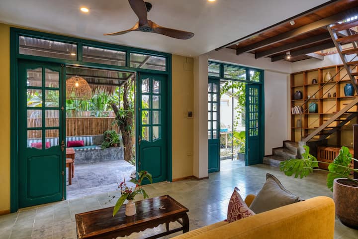 Tropical Riverside Oasis - 2bdr Home W/garden - Hội An
