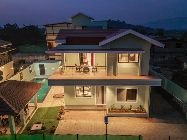 Elegent 3bhk Green Meadows Villa - Lonavala