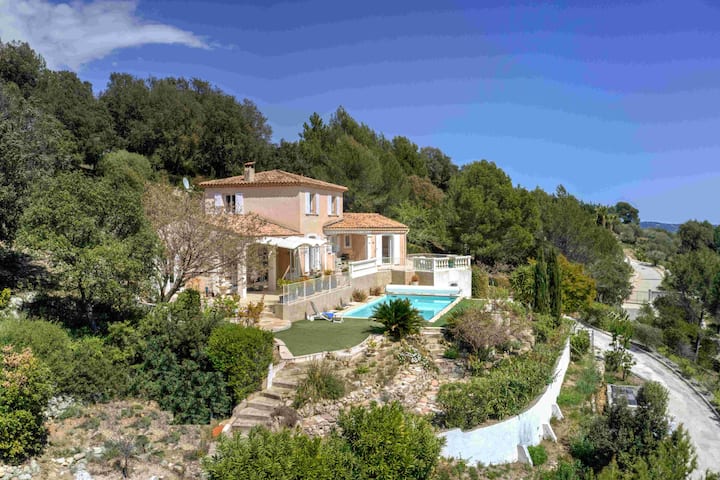 Nouveau - Villa Provençale Climatisée Vue Mer - Grasse