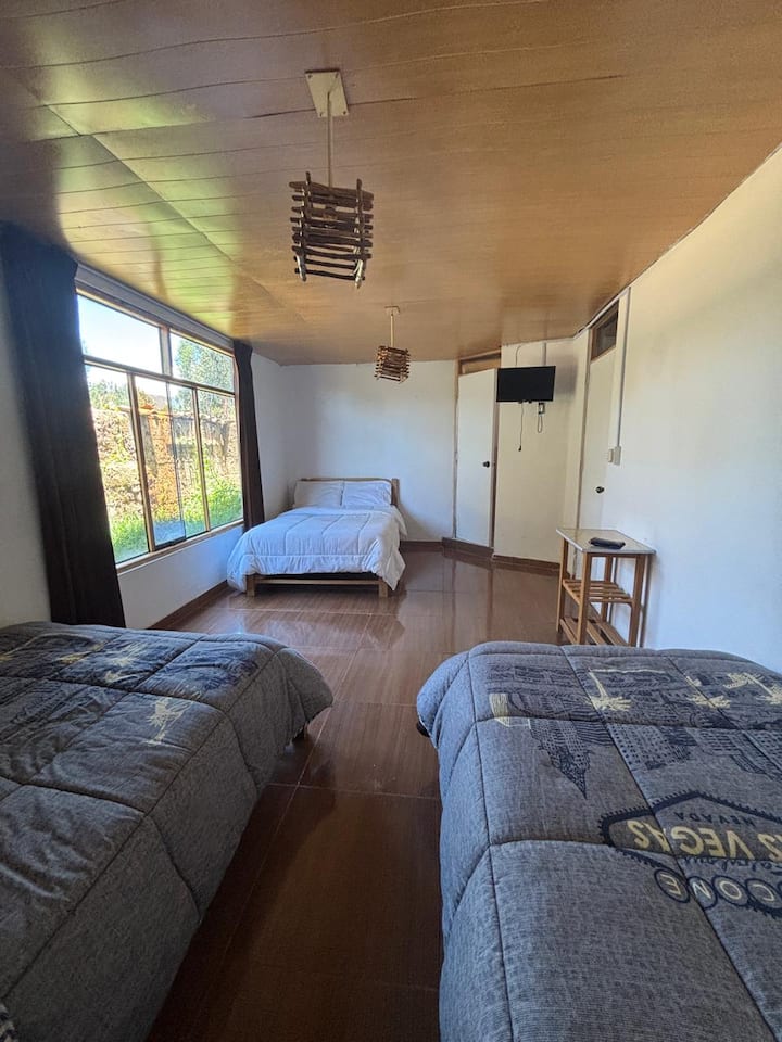 Hab. Nº 04 (Triple) : Rancho Hotel - Concepción, Perú