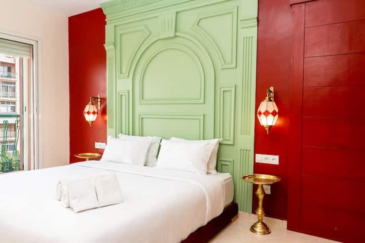 [9 Min] ->Jemaa El-fna | Flex Check-in | King Bed - Marrakesh