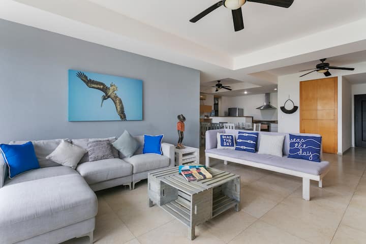 Spacious 3bd Apartment With Pool & Beach In Cancun - Isla Mujeres