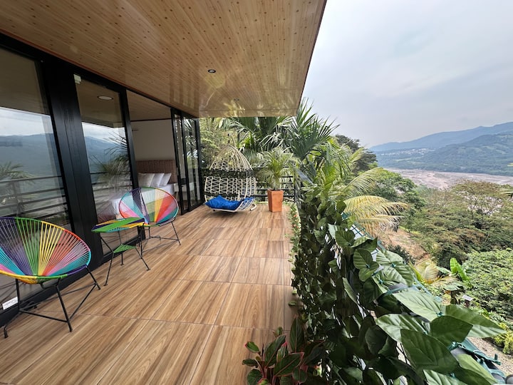 Cabaña Paraíso Jacuzzi Vista Exclusiva A La Ciudad - Villavicencio