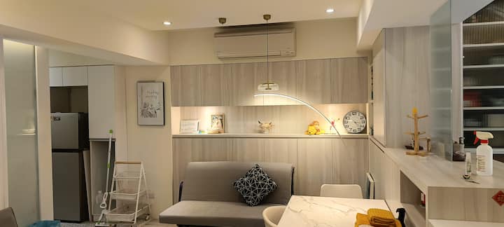 台北市-舒適明亮電梯公寓
2房間，南京復興站步行2分鐘 - 난강 구