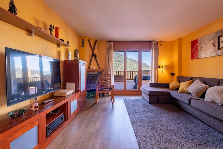 Rustique à El Tarter 6pax Grande Terrasse Avec Vue - Andorre