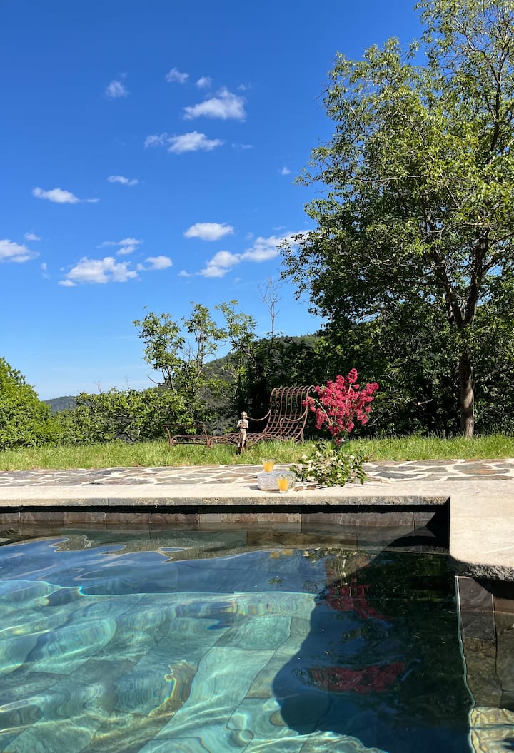 Grand Mas Ac Piscine Au Cœur De La Nature - 9 Pers - Lac de Villefort