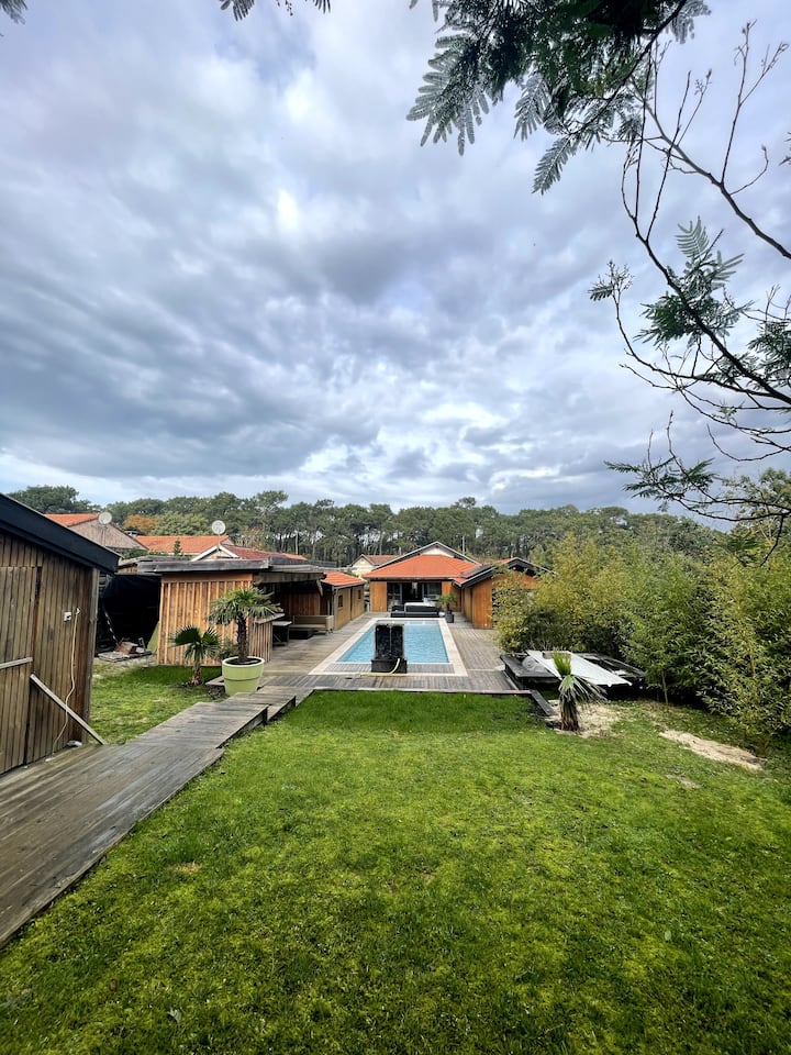 Superbe Villa Lacanau Océan Avec Piscine - Lacanau
