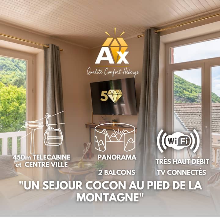 Le Grillon De Pongo Elégant  T2 Avec Balcons - Ax-les-Thermes
