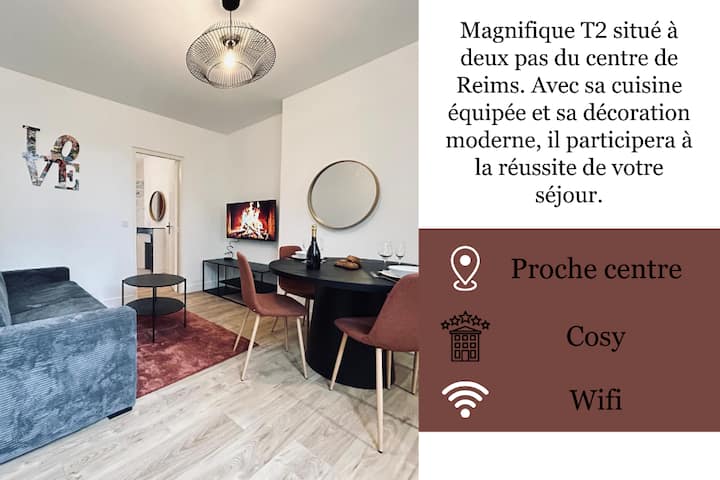 3 Clairmarais Charmant T2 Proche Centre-ville - Reims