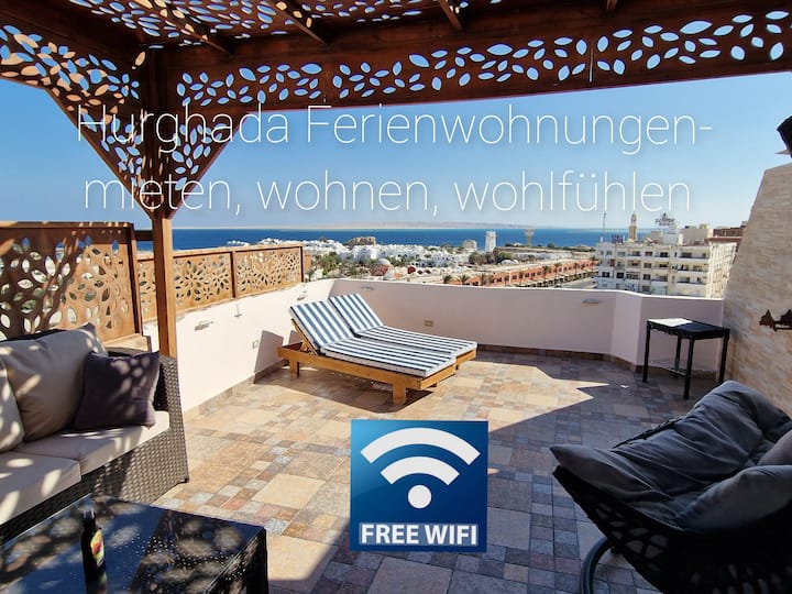 Own Roof Sea View Pool Smart Tv Netflix German Tv - Moyen-Orient