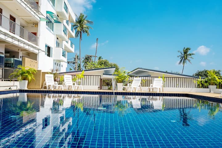 Chaweng 5 Beach Resort Walk 2mins Big Pool 2person - Ko Samui