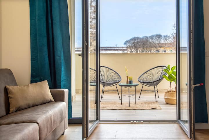 Urban Oasis / Terrace / Free Parking Near Termini - Rome