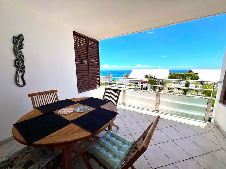 Le Blue Ocean - T2 Superbe Vue Mer - Saint-Gilles les Bains