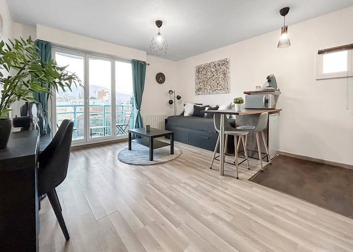 Studio Lumineux Vue Montagne - Échirolles