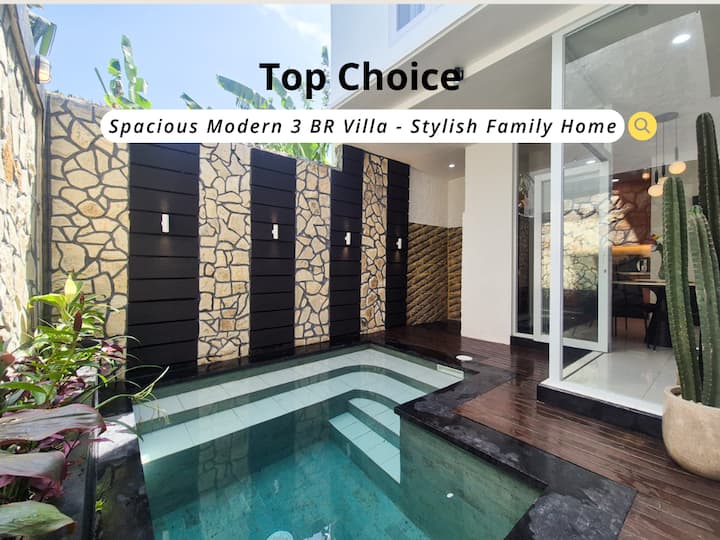 Spacious 3-bedroom Stunning Modern Villa - Bali