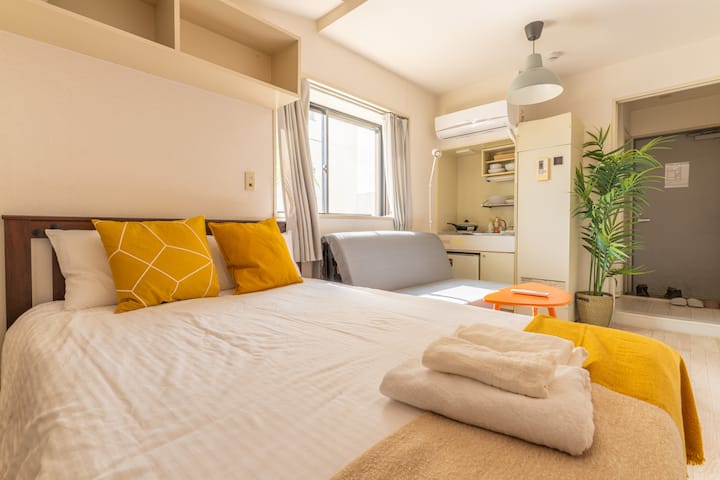 京都401#有电梯#千年古寺/京都站巴士6分直达/厨房/私人浴室/2人入住/一线直达景点 - Kyoto