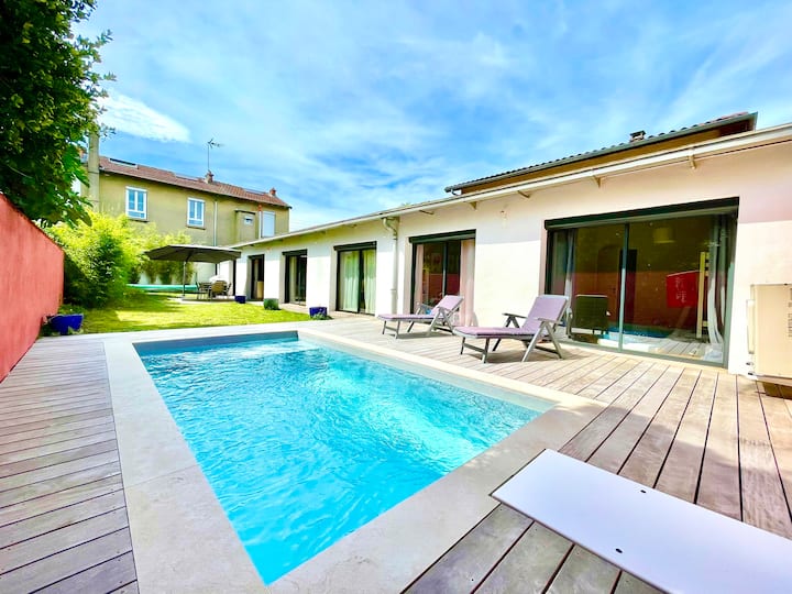 Bngo | La Sublime Villa | Piscine, Clim, Parking - Lyon