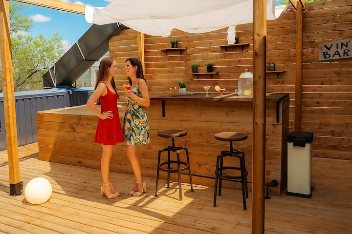 5•penthouse On 2 Floors +2 Terraces • Walk To Bars - Montreal