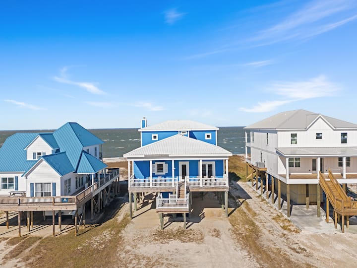 Beachfront 5br Home On Dauphin Island, Hot Tub! - Estados Unidos