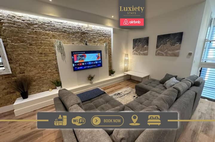 Gorgeous & Stylish 2br City Centre - Luxiety Stays - Southend-on-Sea