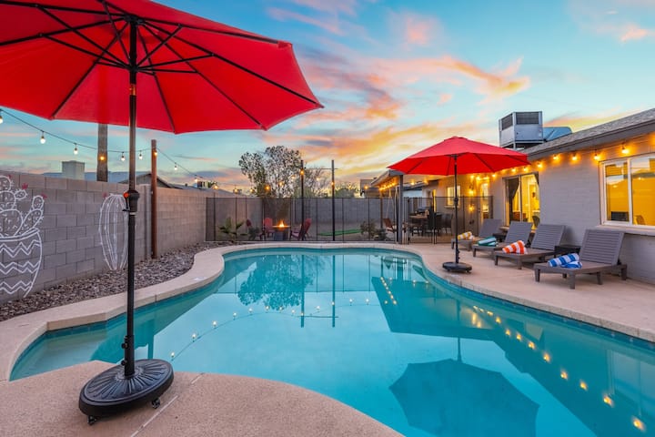 Hermosa House ~Pool~games~bbq~asu~ - Tempe, AZ