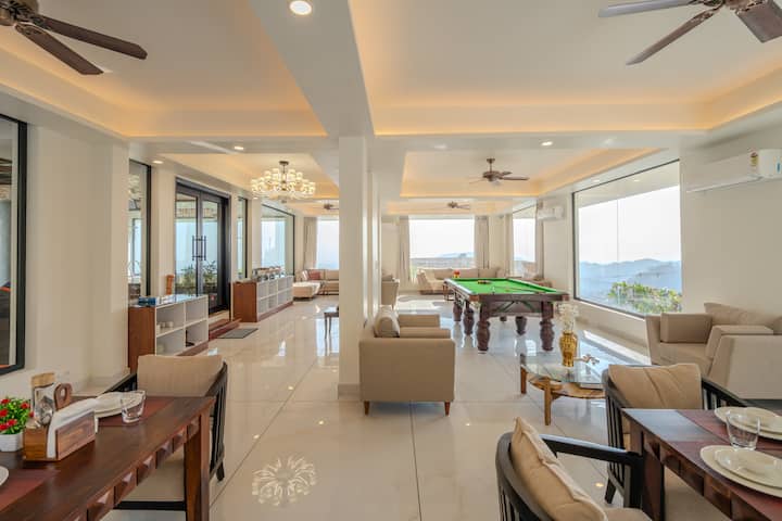 Glass Forest- 5 Bed-pool - Lounge - Theatre - Lawn - Mussoorie