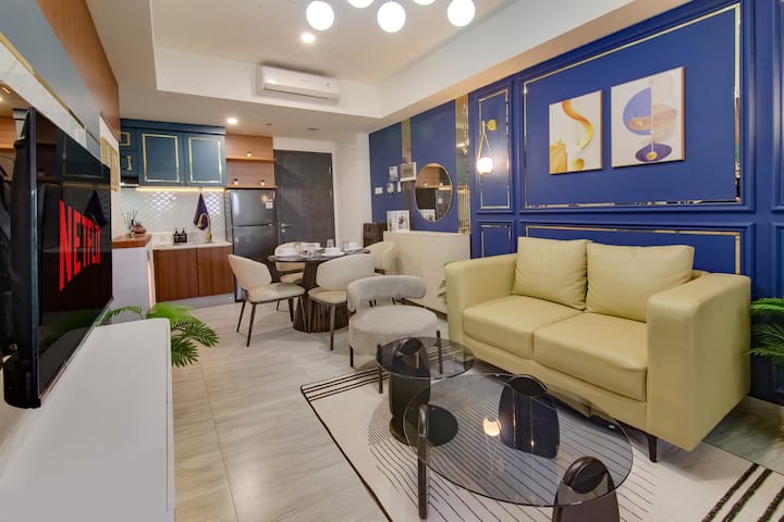 2br Collins Art Deco W/ Pool & Playstation 5 - Jakarta