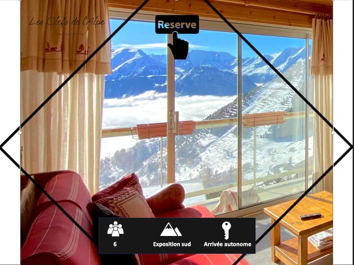 T3 Plein Sud - Proche Remontées - L'Alpe d'Huez