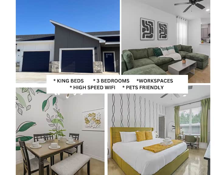 Modern Stay Nr Bsw & Downtown W/ Workspaces - Temple, TX