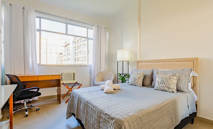 Apto Em Copa! Aconchego A Poucos Passos Da Praia - Brazil