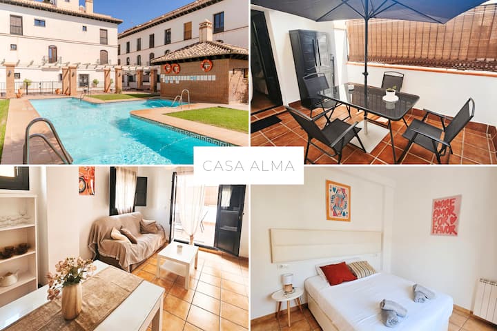 Casa Alma | Terraza, Piscina, Playa 15mn, Sierra - Salobreña