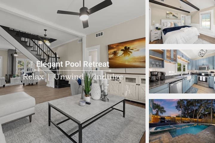 Elegant Pool Retreat W/ Firepit - Palm Harbor, FL
