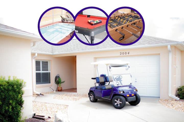 -Heated Pool & Golf Cart Villages Courtyard Villa- - Lake Weir, FL