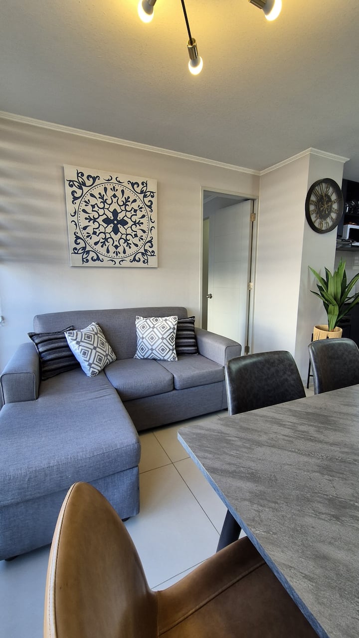 Moderno Depto. Con Dos Habitaciones Con Baño - Santiago