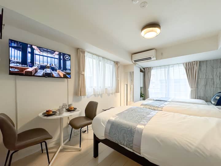 スカイツリー/浅草1.8km/両国/空港•渋谷•新宿•秋葉原直通/シモンズ3台25m2/エレベーター - Asakusa