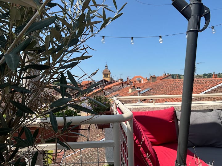 Chambre Suspendue + Rooftop - Cœur De Charlieu - Charlieu