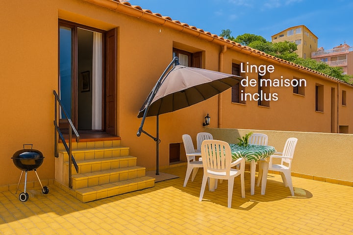 Maria : T4 Central/grande Terrasse/2 Parkings/clim - Port-Vendres