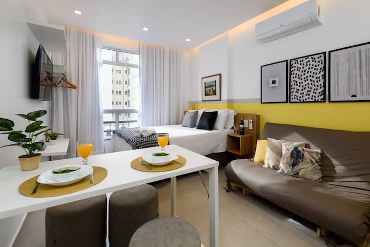 Loft Moderno E Confortável Em Copacabana! - Brazil