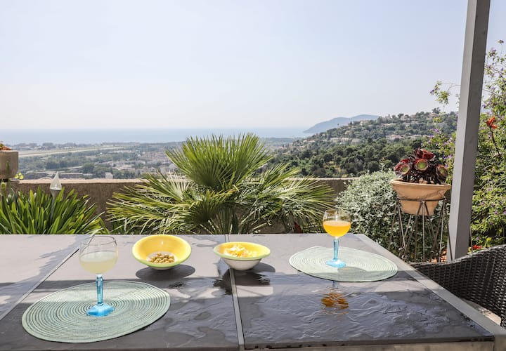 Vue Mer|jardin Privé| Chien Ok|parking| - Mandelieu-la-Napoule