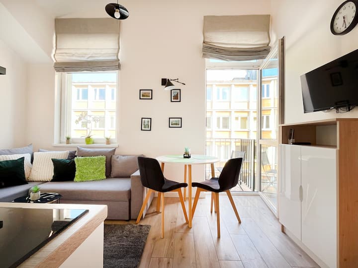 Modern Studio Close To Vistula Boulevards, Cracow - 크라쿠프