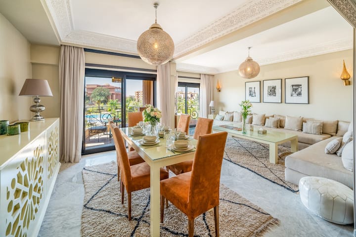 M Avenue - Luxueux 3 Chambres Avec Piscine - Marrakech
