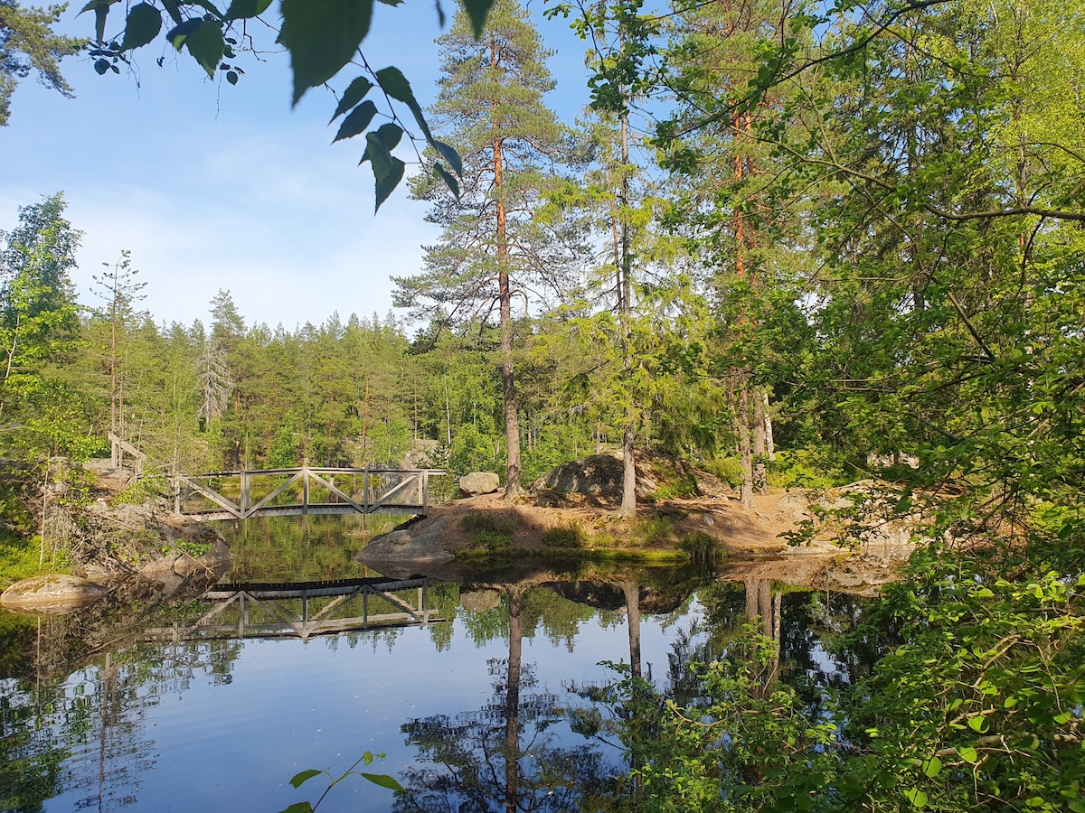 Casa de vacaciones cerca del parque acuático Serenan en Korpilampi ...