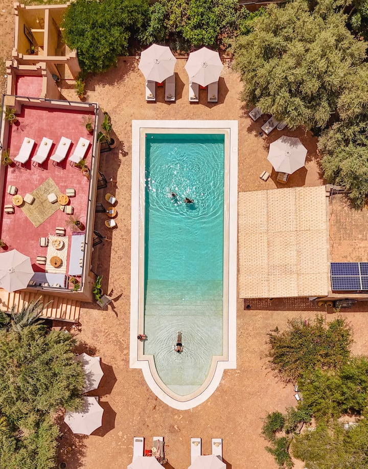 Maison D'hôtes Beldi Chic, Piscine Chauffée 365j - Ourika