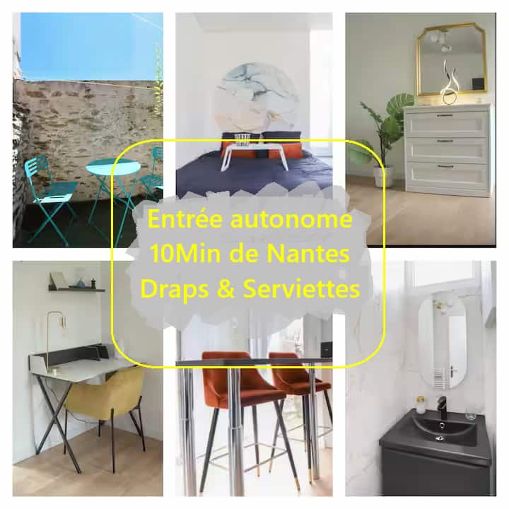 Studio Calme Avec Extérieur Et Entrée Autonome - Saint-Sébastien-sur-Loire