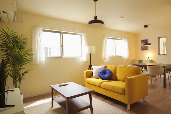 新年特惠|难波 心斋桥 Usj| 免费自行车|天下茶屋步行|大型停车场|地暖|豪华4室1厅可住10人 - Japan